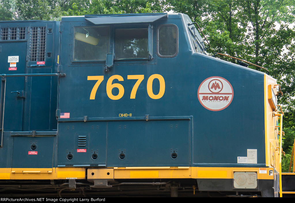 CSX 7670 Monon Emblem